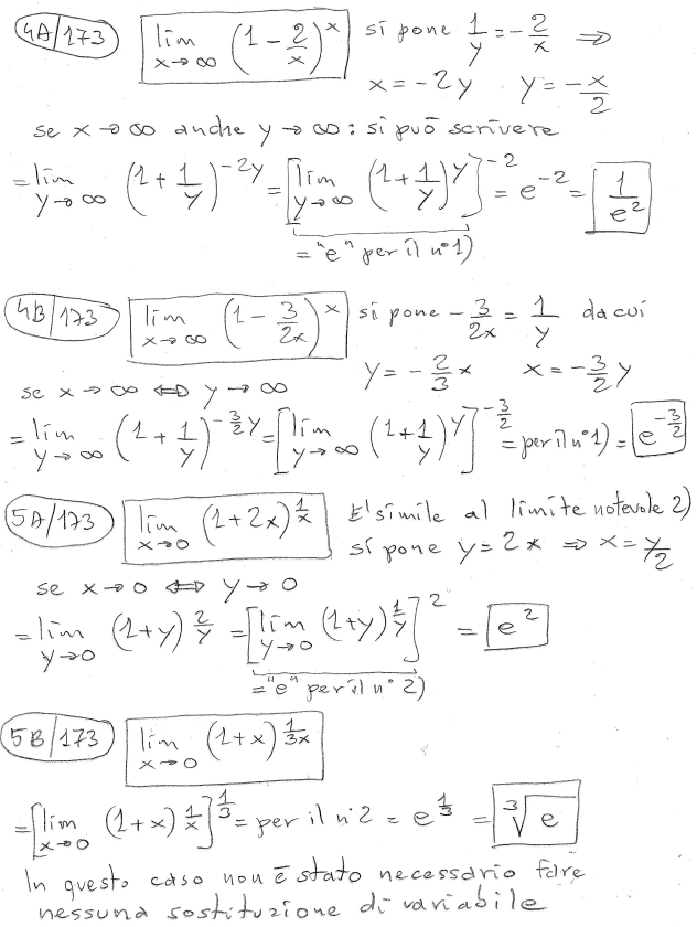 Limiti notevoli - esercizi svolti di matematica